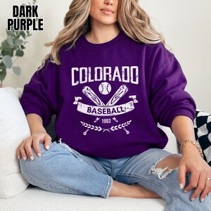 Vintage Style Colorado Baseball Apparel, T-shirt, Crewneck Sweatshirt ...