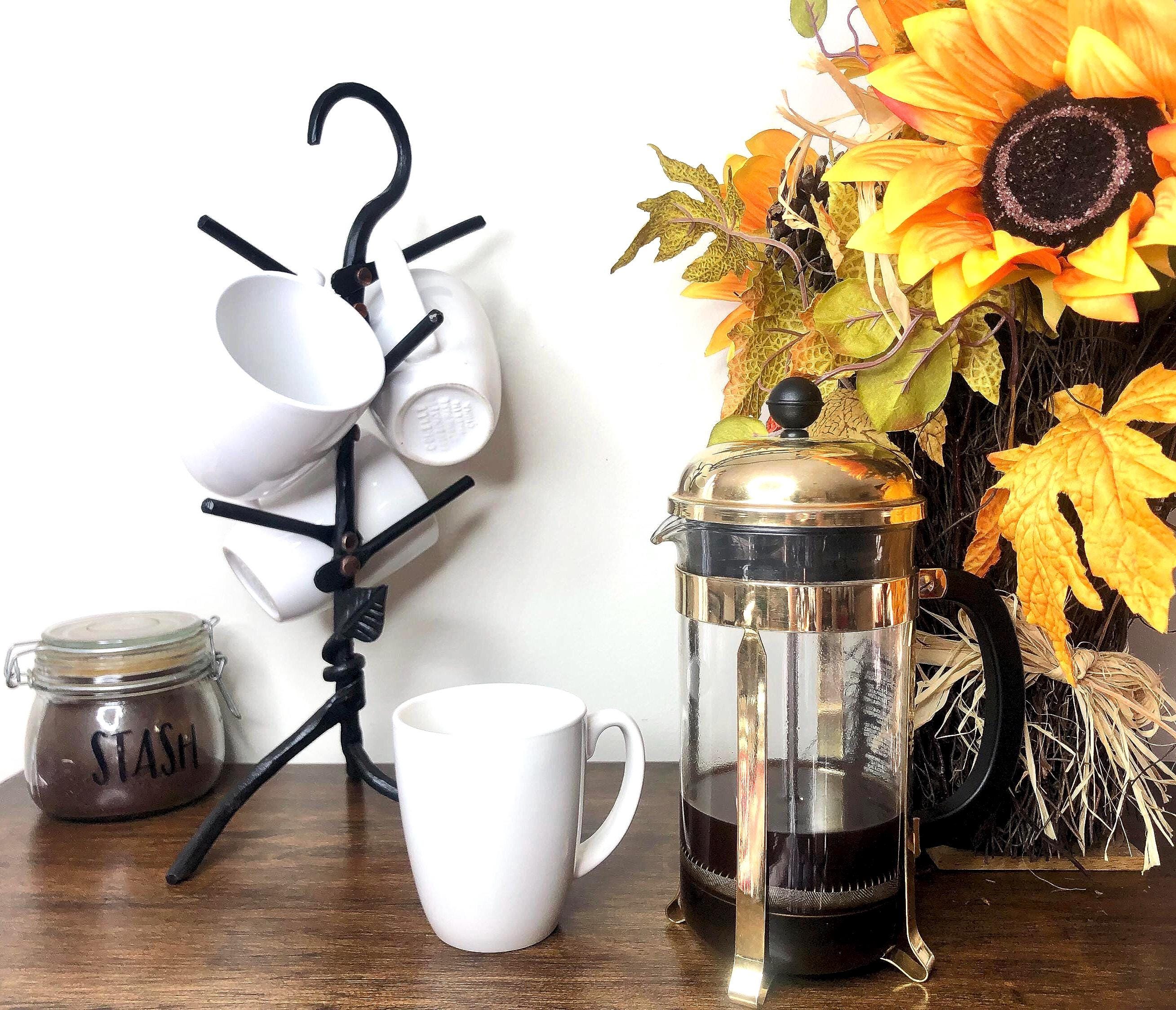 Hand Forged Coffee Mug Tree Holder - Etsy