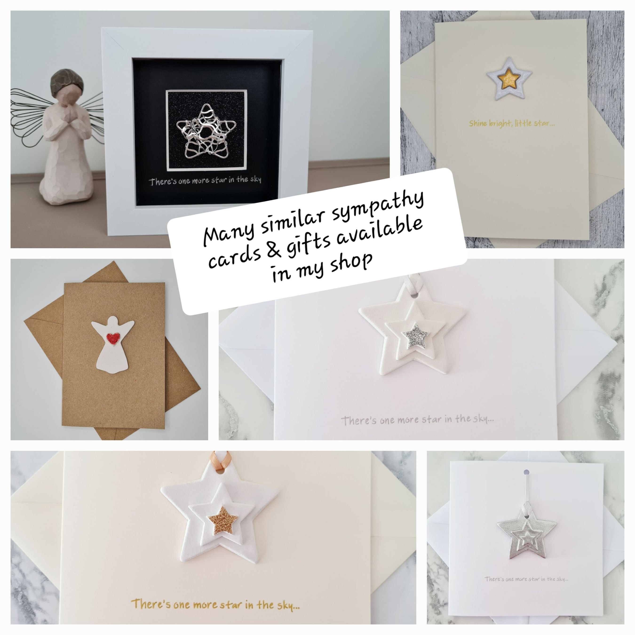Baby Loss Sympathy Card, Loss of Child for Parents, Star in the Sky ...