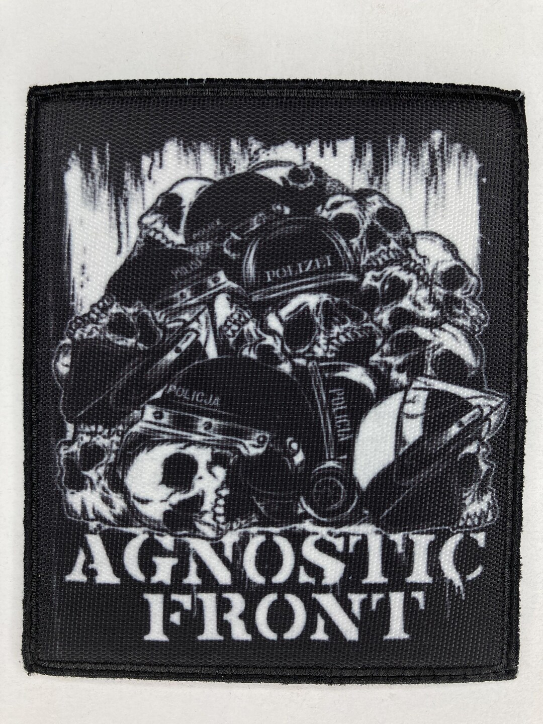 Agnostic Front Iron on or Sew in Patch Rock Band Jacket Clothes ...