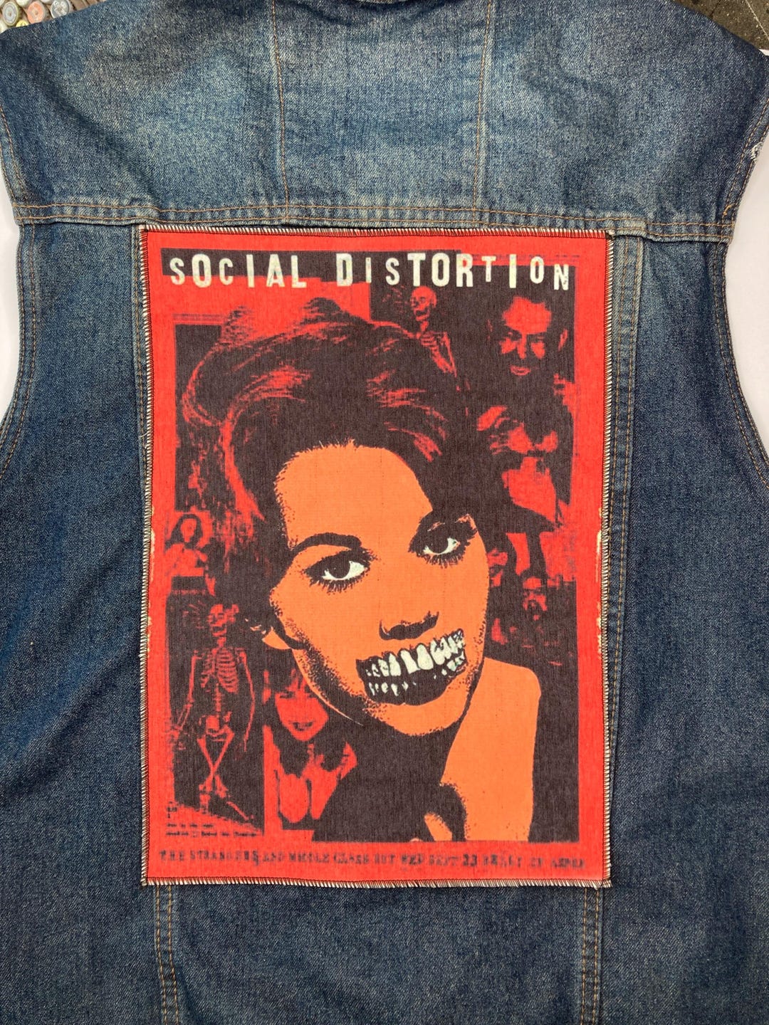 Social Distortion Back Patch Sew on Patch Punk Rock Band Jacket Clothes ...