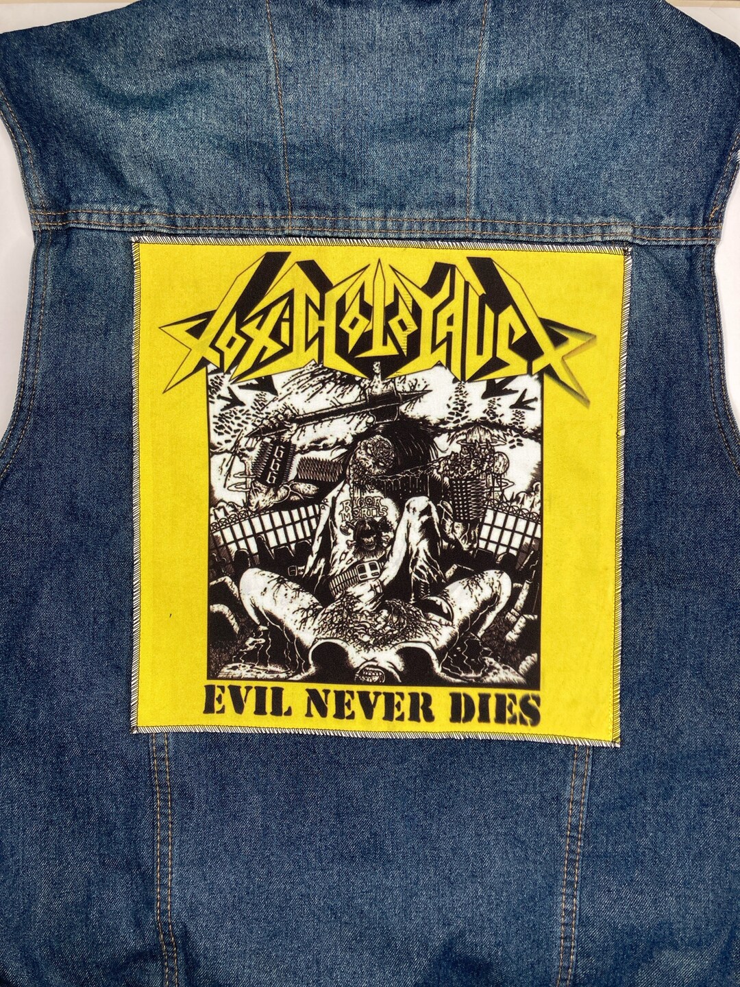 Toxic Holocaust Back Patch Sew on Patch Punk Rock Band Jacket Clothes ...