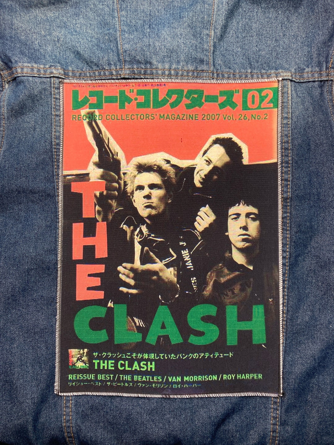 The Clash Back Patch Sew on Patch Punk Rock Band Jacket Clothes ...