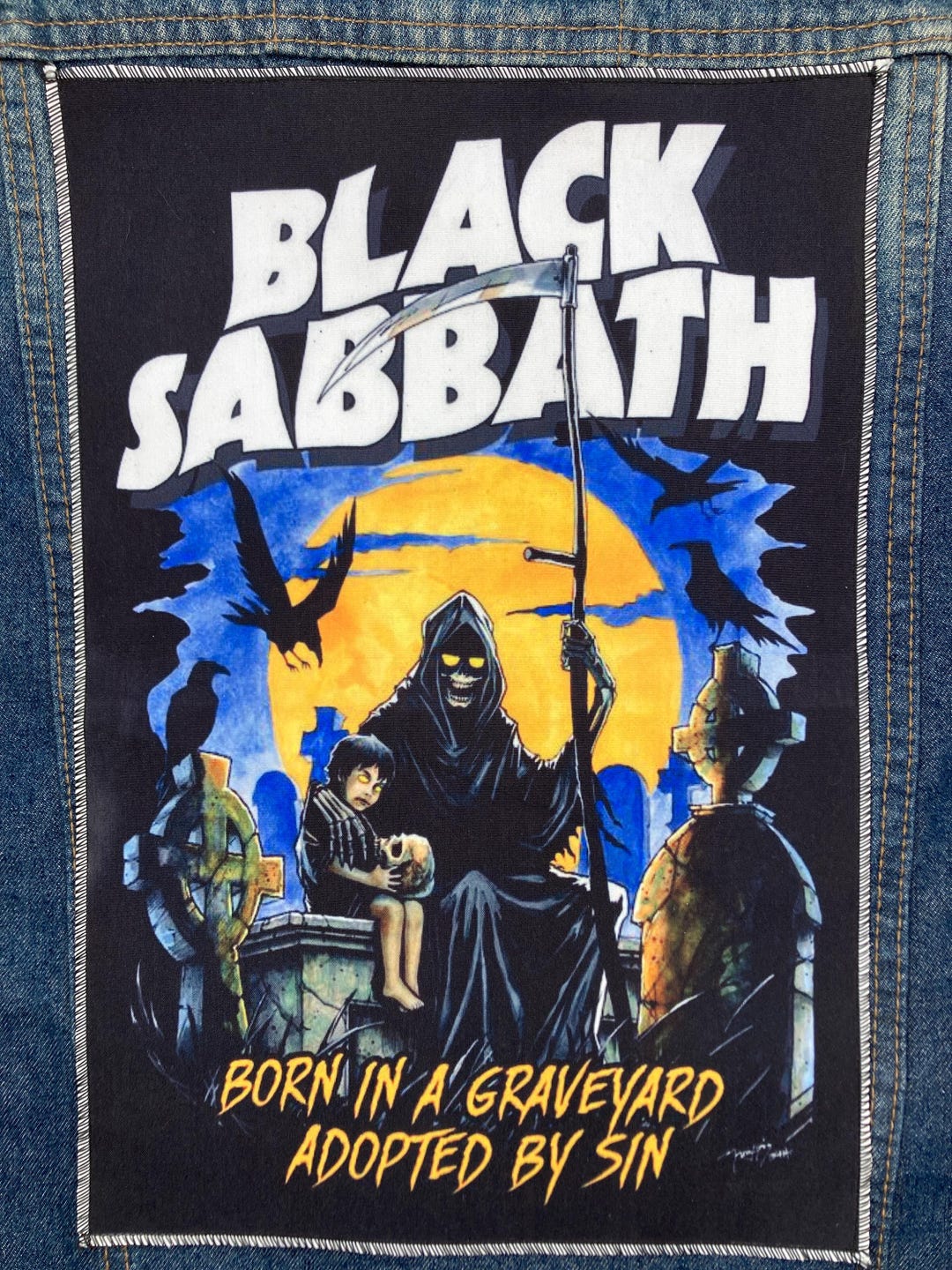 Black Sabbath Back Patch Sew on Patch Hard Rock Band Jacket Clothes ...