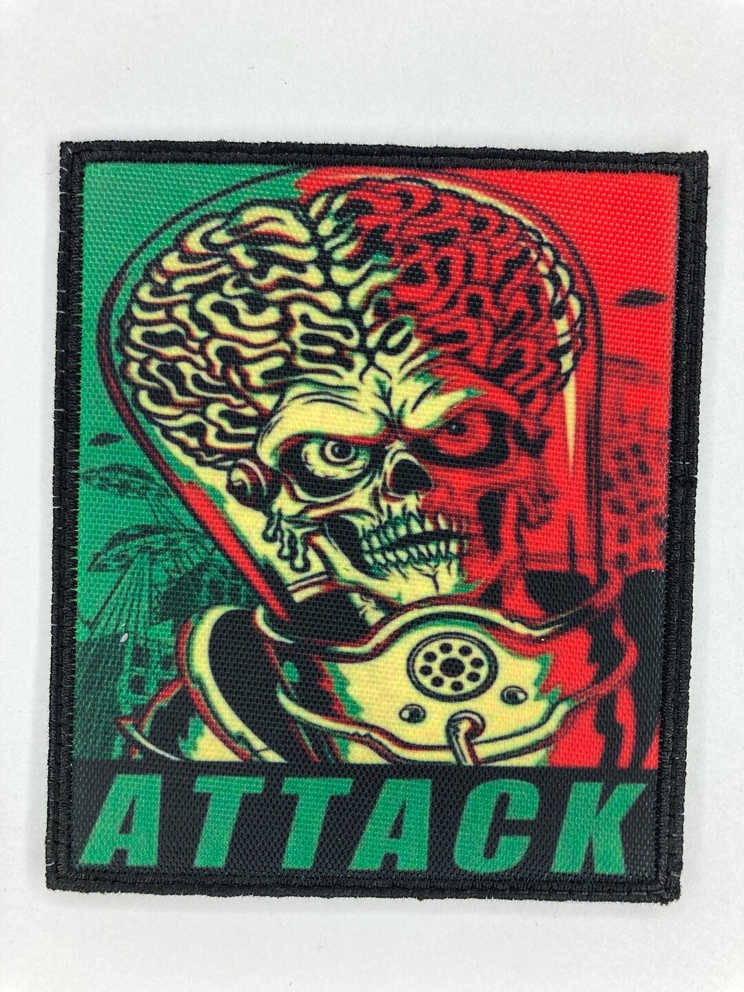 Mars Attack Iron on or Sew in Patch Jacket Clothes Accessories Vintage ...