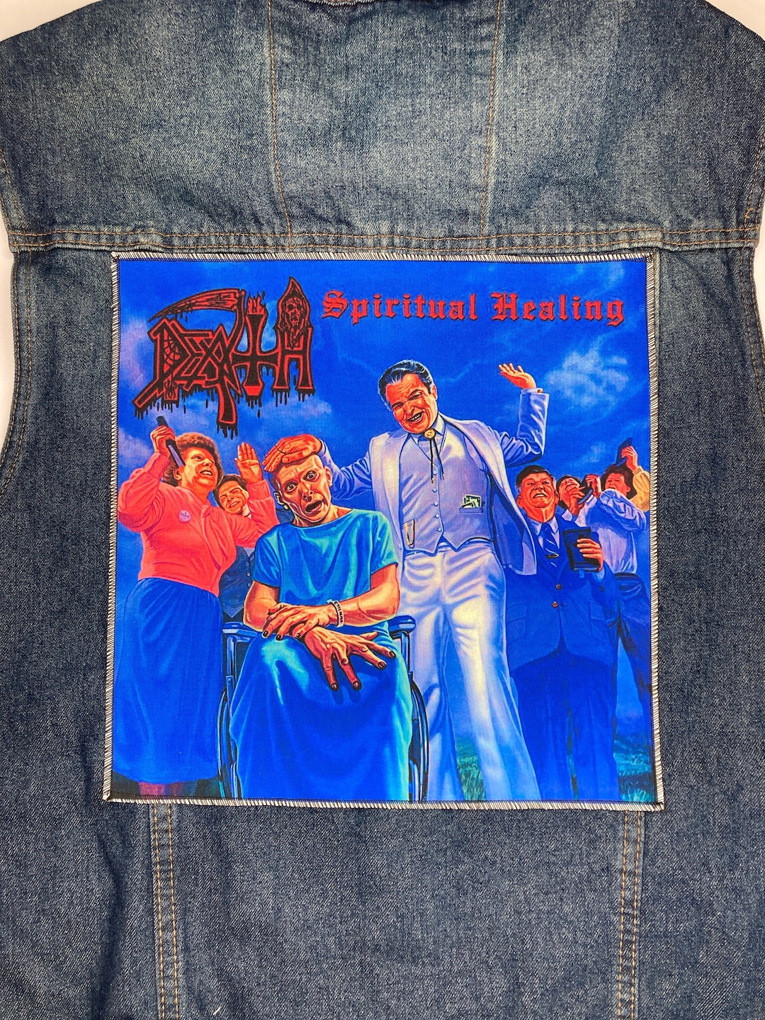 Death Back Patch Sew on Patch Punk Rock Band Jacket Clothes Accessories ...