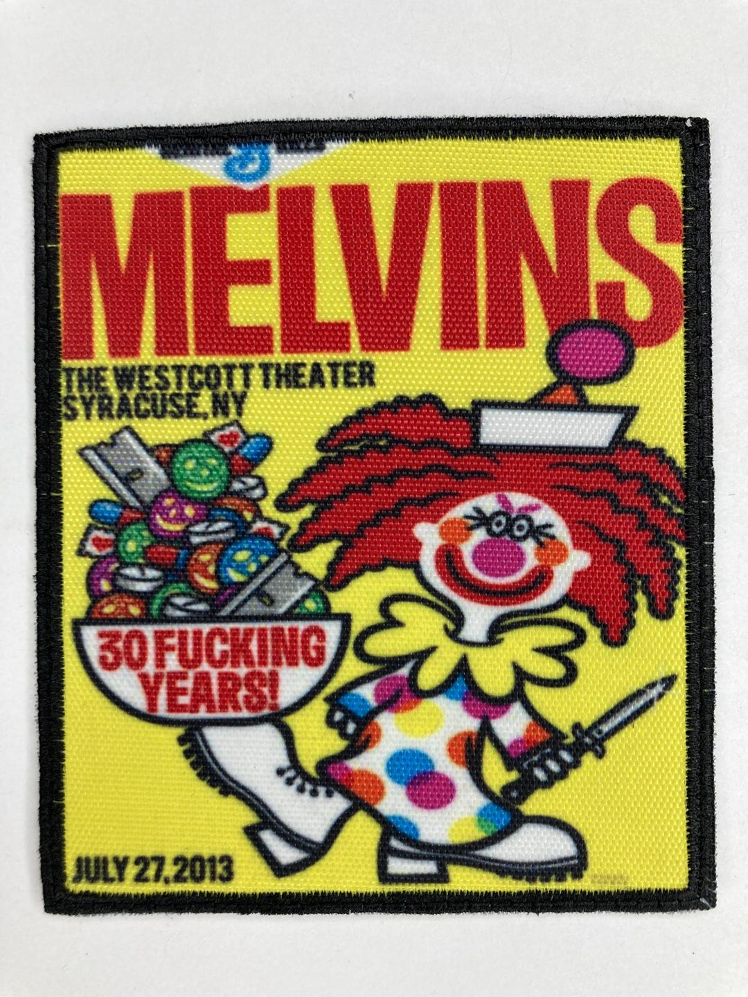 Melvins Iron on or Sew on Patch Garage Stoner Rock Band Jacket Clothes Accesories Vintage Design ...