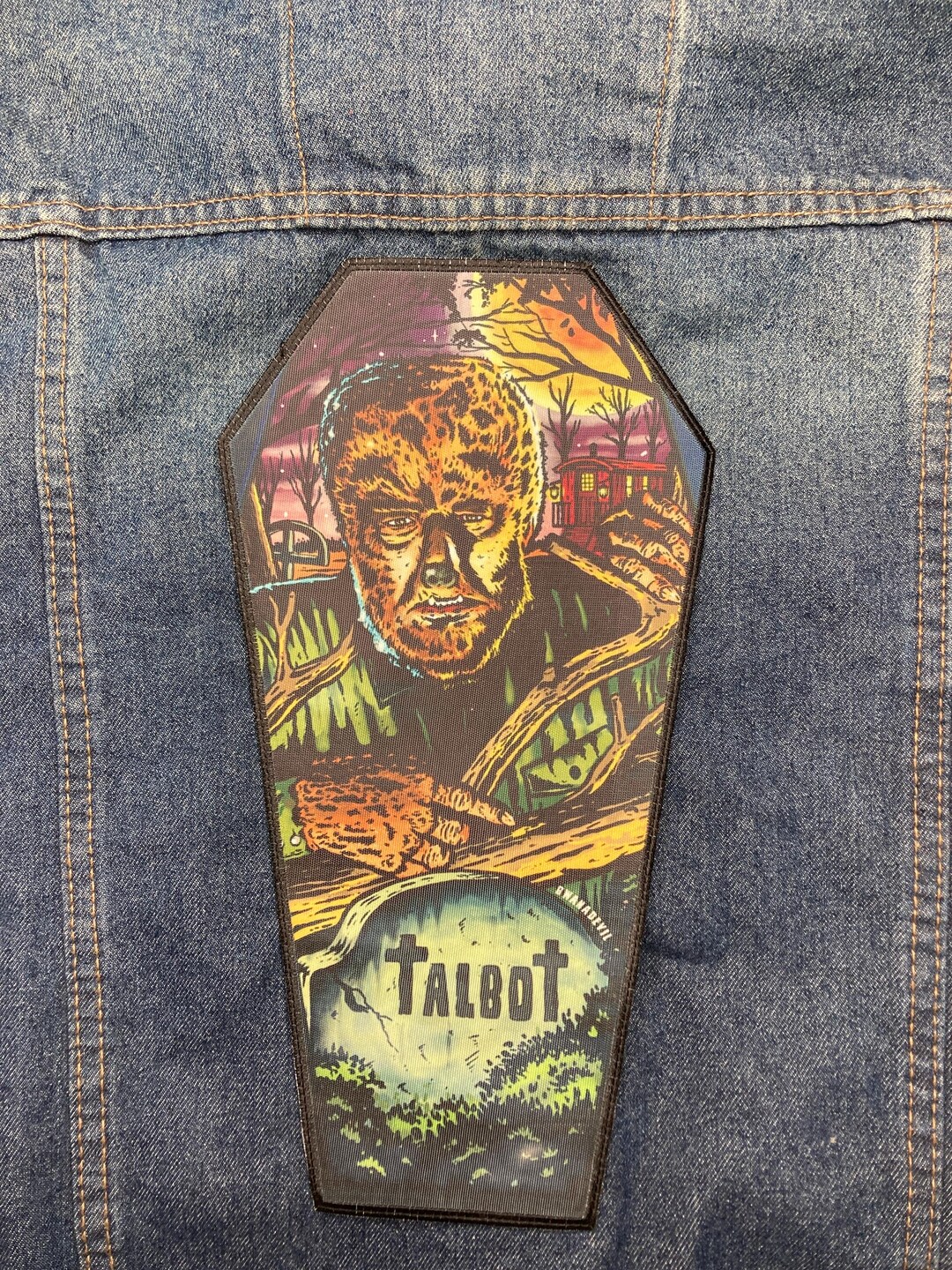 Horror Back Patch Sew on Patch Jacket Clothes Accesories Vintage Design Hardcore Rock Music Punk ...