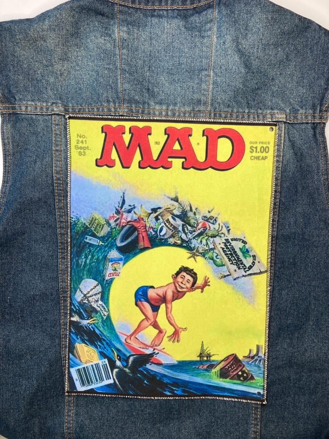 MAD Back Patch Sew on Patch Jacket Clothes Accesories Vintage Design ...