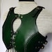 Shieldmaiden Warrior Armor, Green Antique Leather Female Viking Chest Plate LARP Cosplay ...