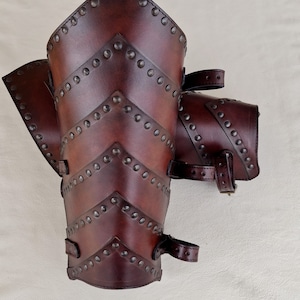 Handmade Leather Greaves for Larps-medieval Renaissance Viking Warrior ...