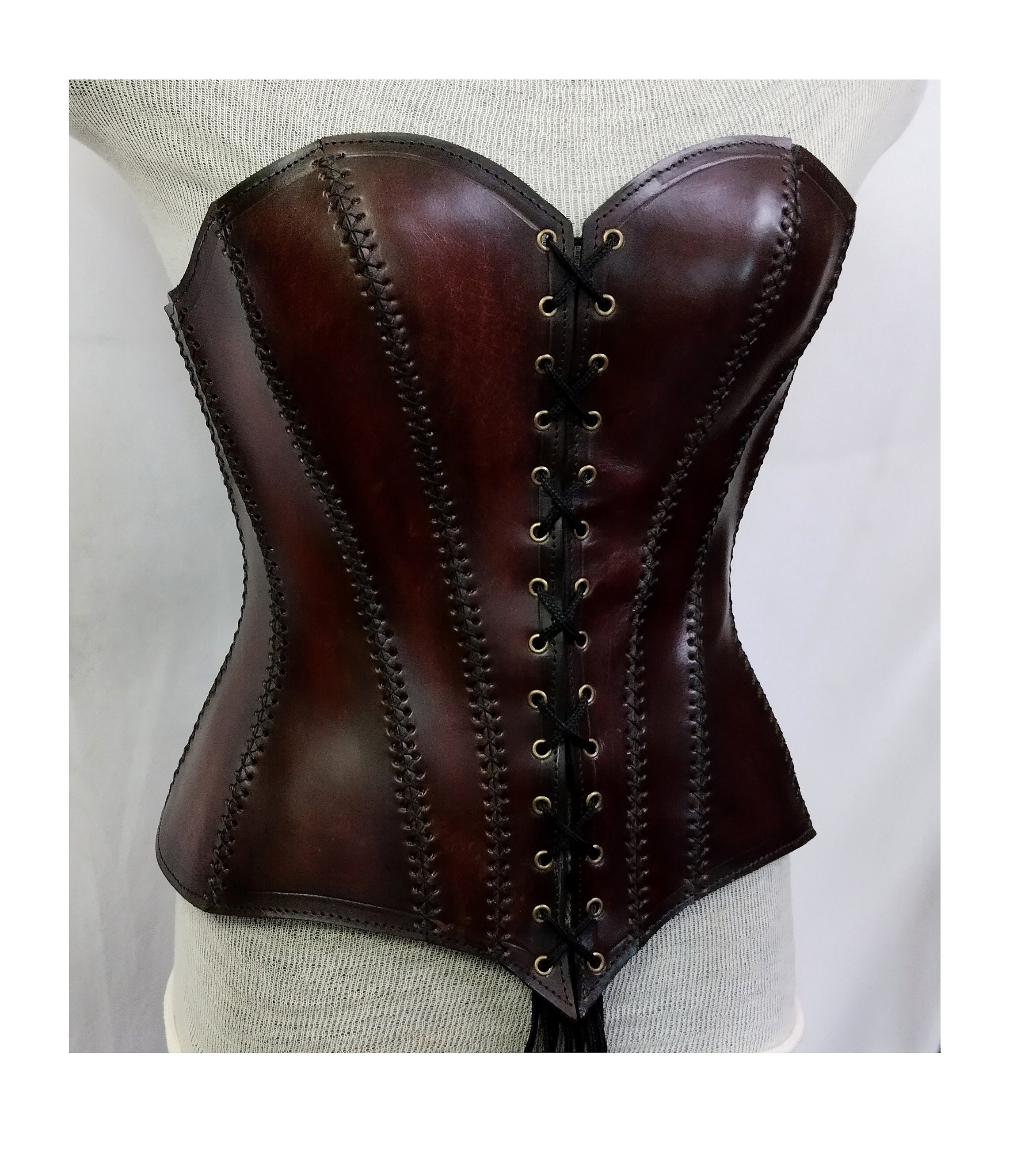 Medieval Leather Corset LARP Handmade Leather Corset Viking - Etsy