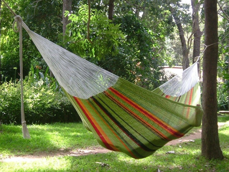 Traditional Mayan Hammocks Natural Hammock Made With Thick Cotton ...
