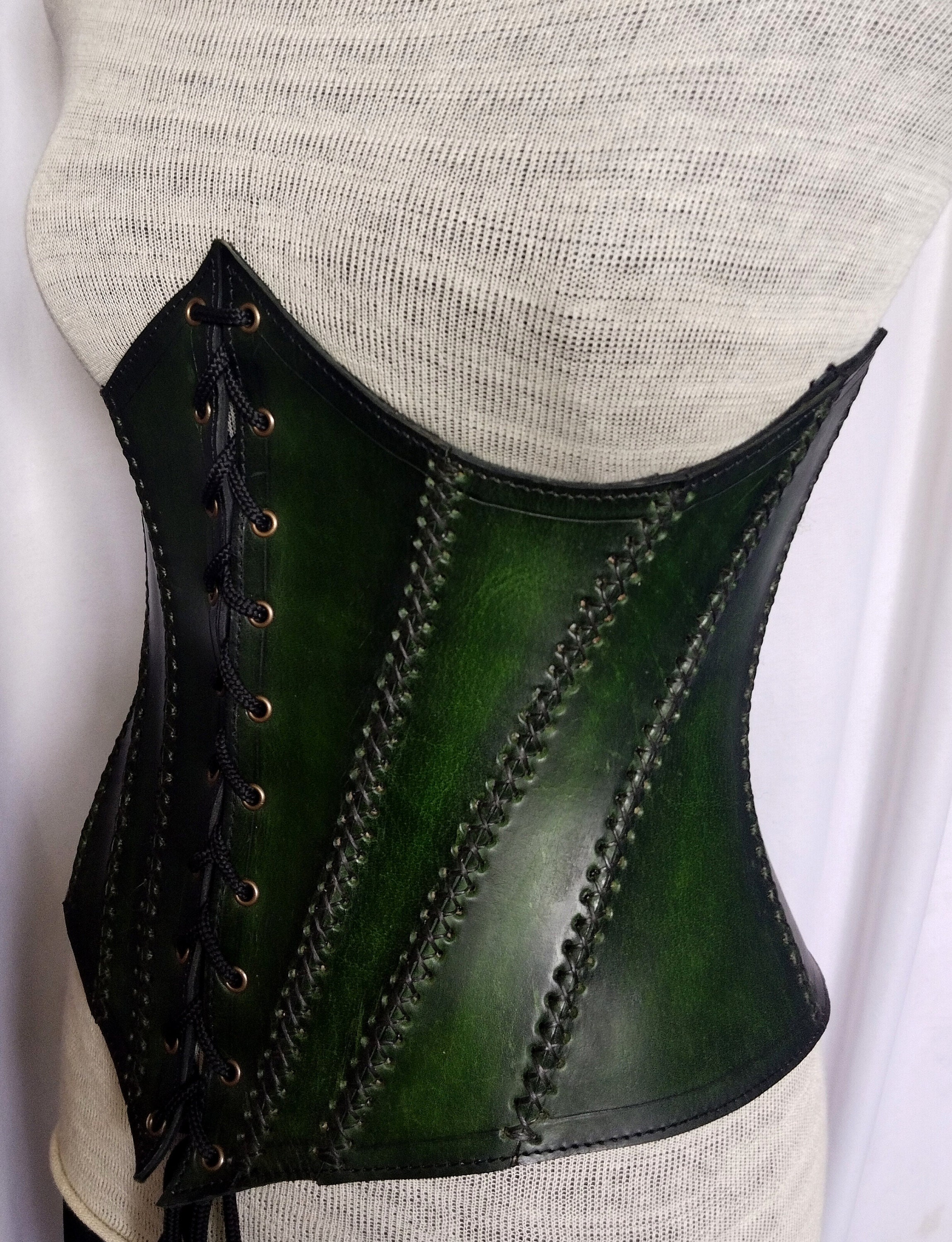 Medieval Leather Under-bust Corset Viking and LARP Handmade - Etsy