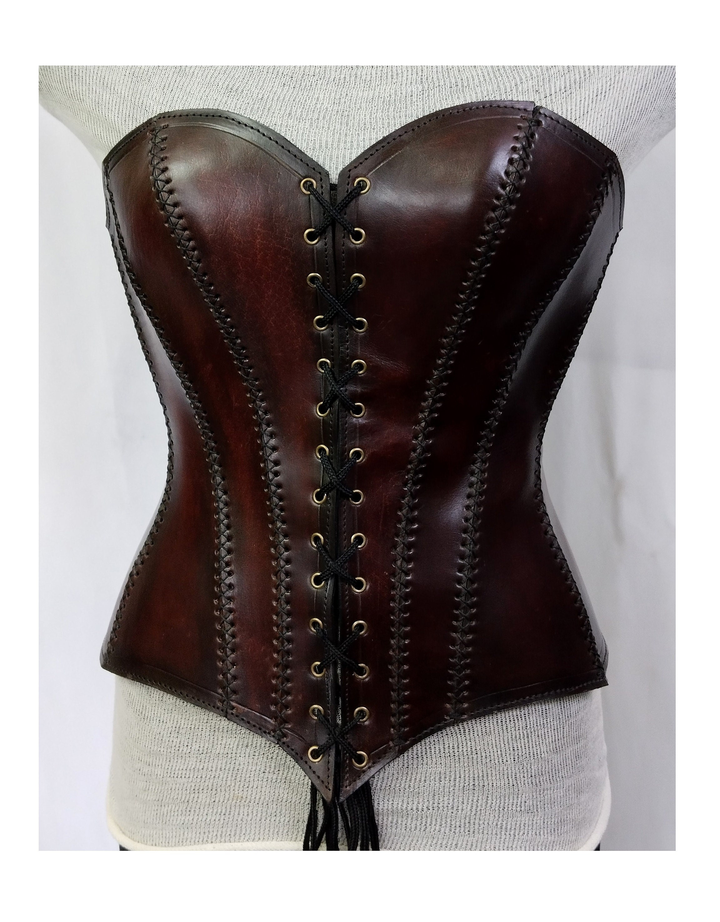 Medieval Leather Corset LARP Handmade Leather Corset Viking - Etsy