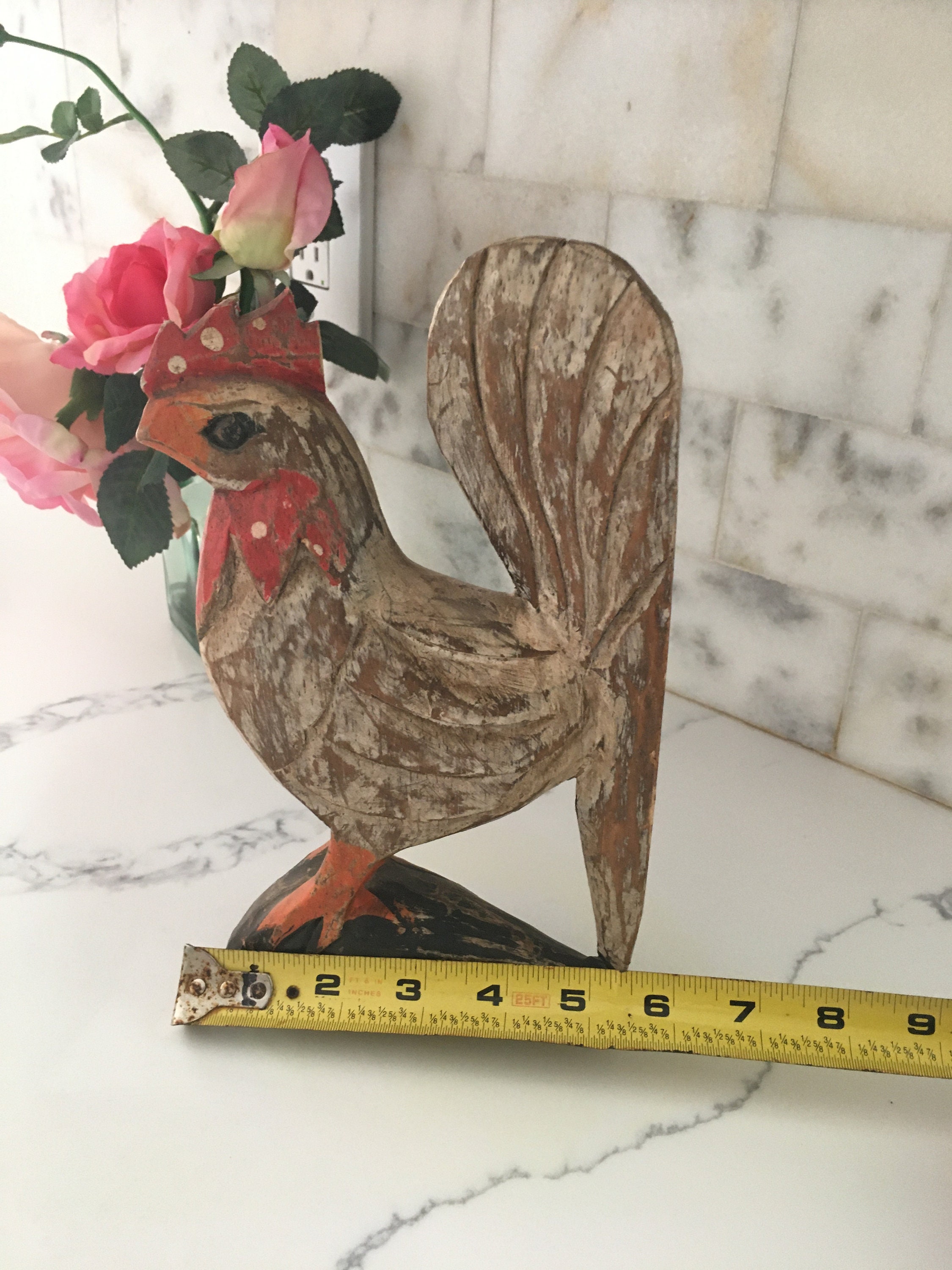 Handmade Wooden Chicken - Etsy