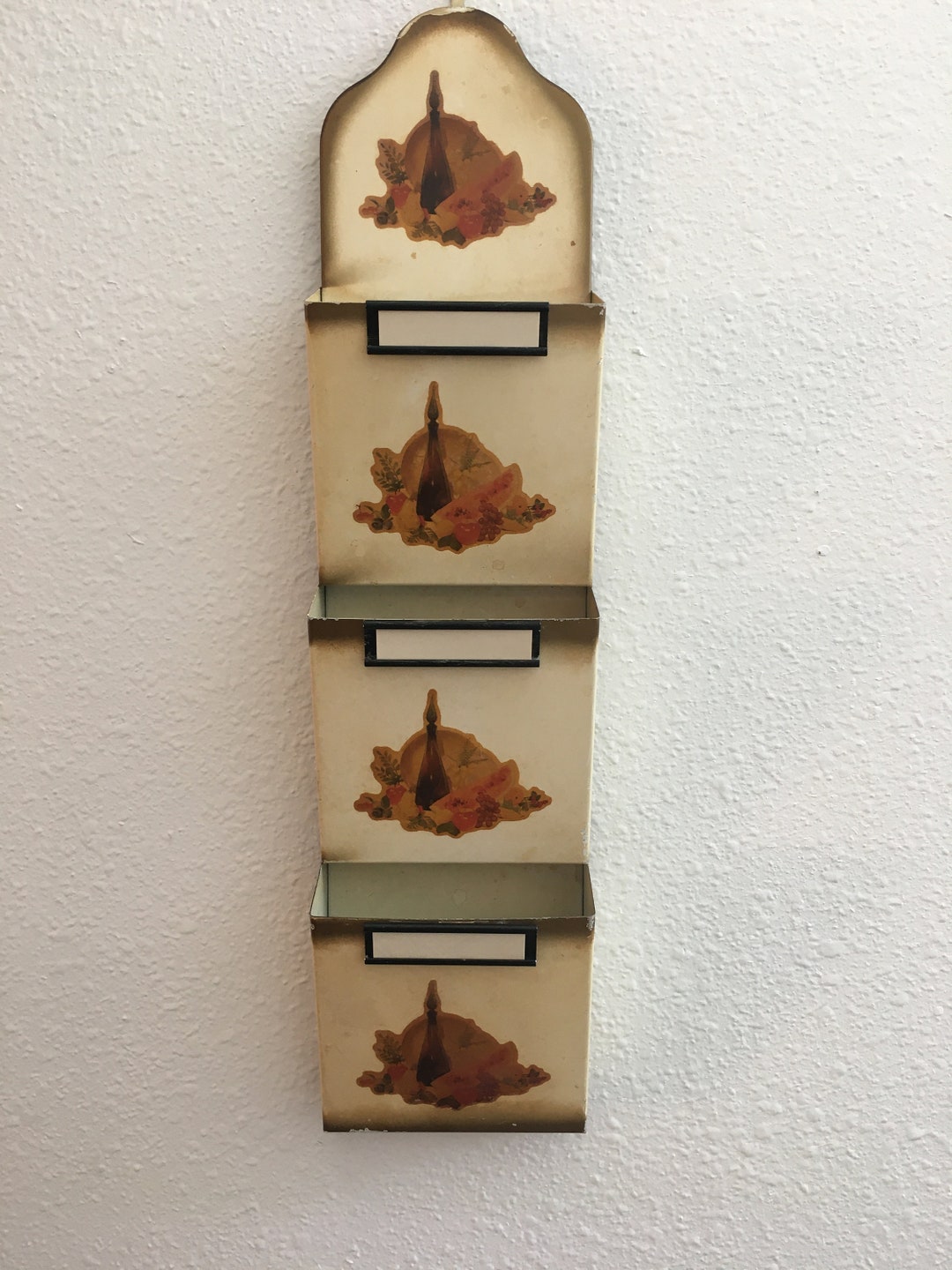 Vintage Metal Letter Paper Wall Holder - Etsy