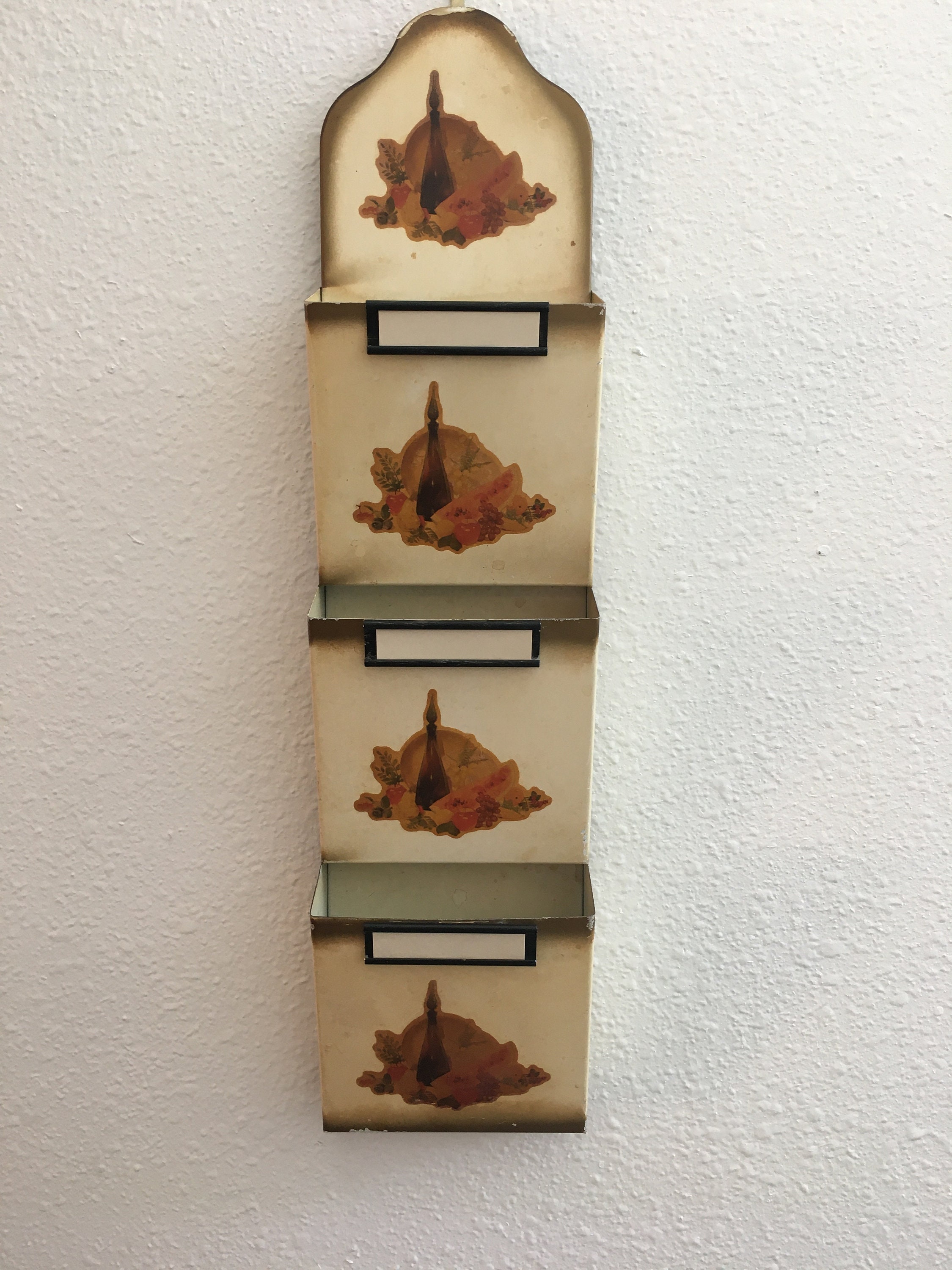 Vintage Metal Letter Paper Wall Holder - Etsy