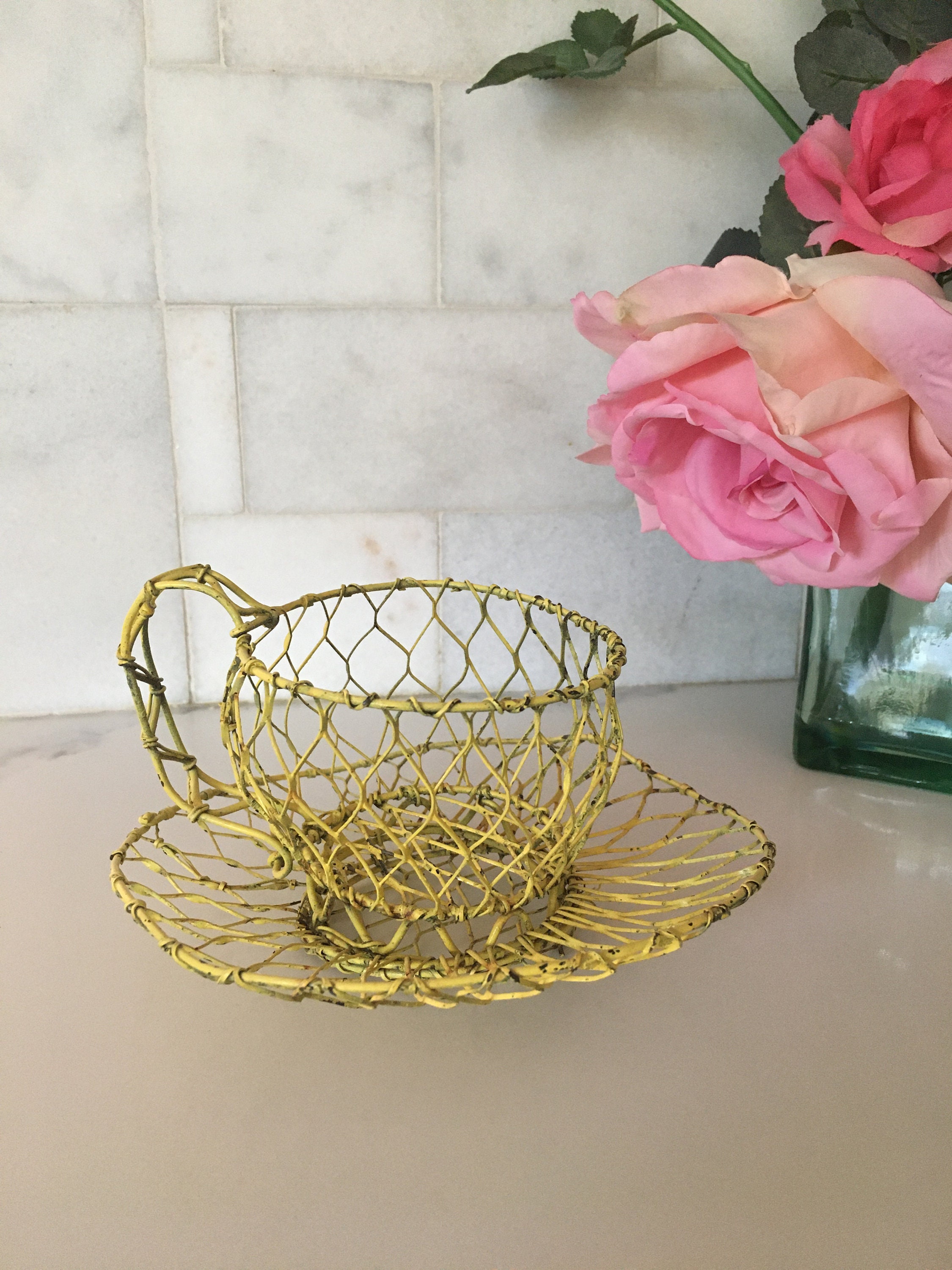 Vintage Teacup and Saucer Wire Art - Etsy