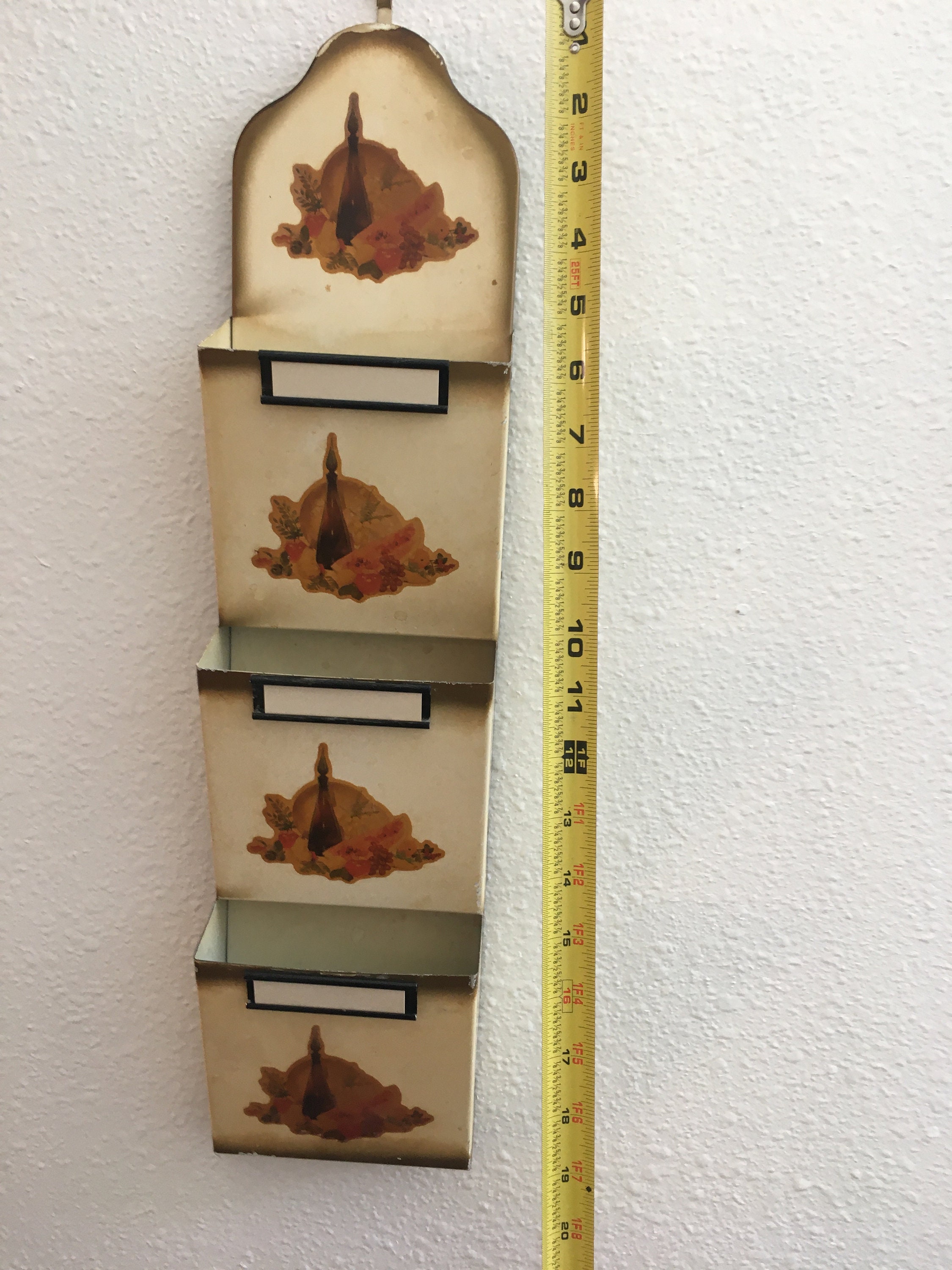 Vintage Metal Letter Paper Wall Holder - Etsy