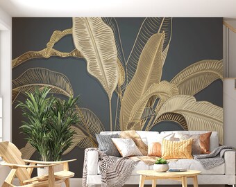 3d Leaf Wallpaper - Etsy
