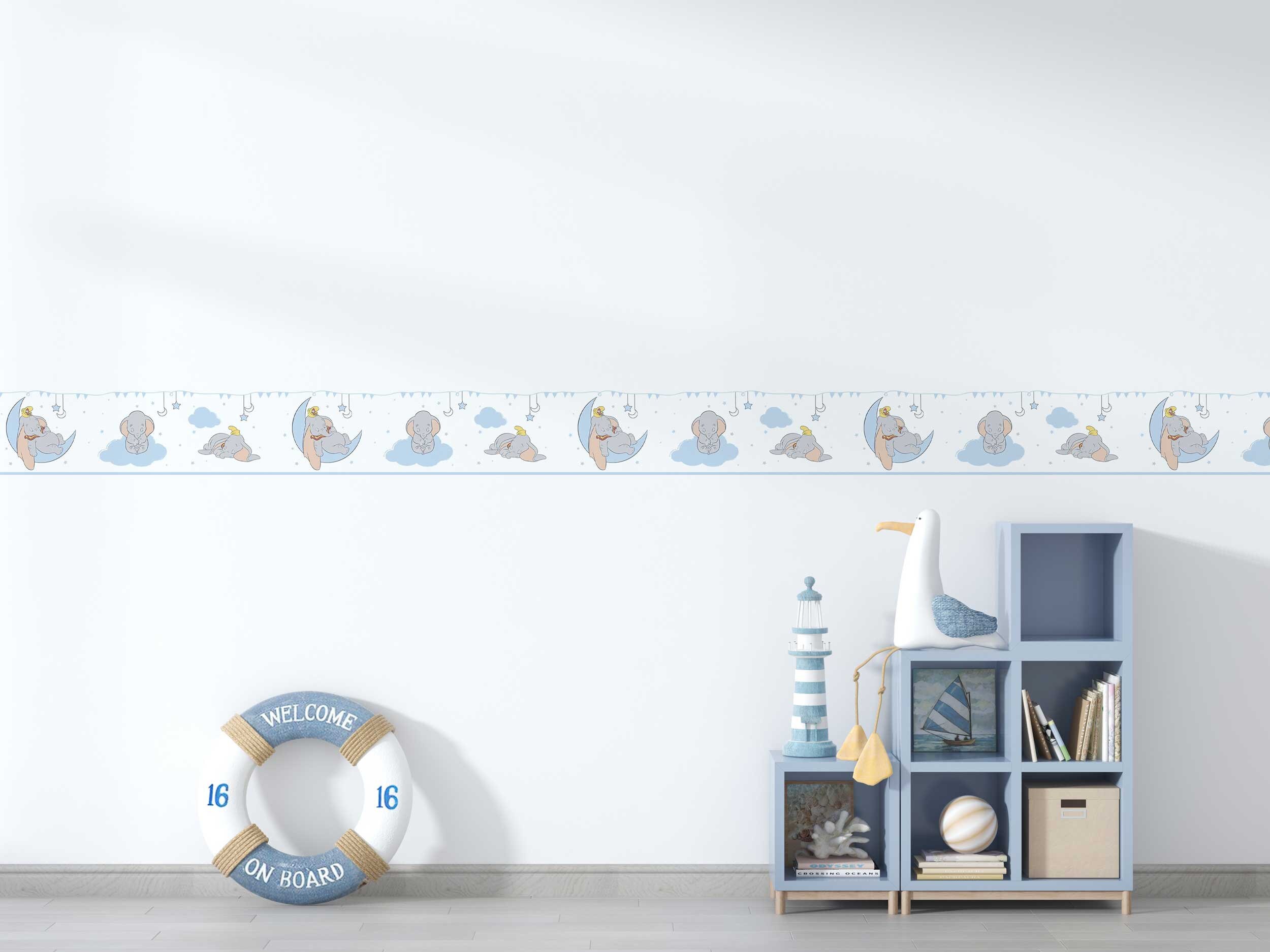 Dumbo on Clouds Border for Kids Cute Wall Border for Baby - Etsy Australia