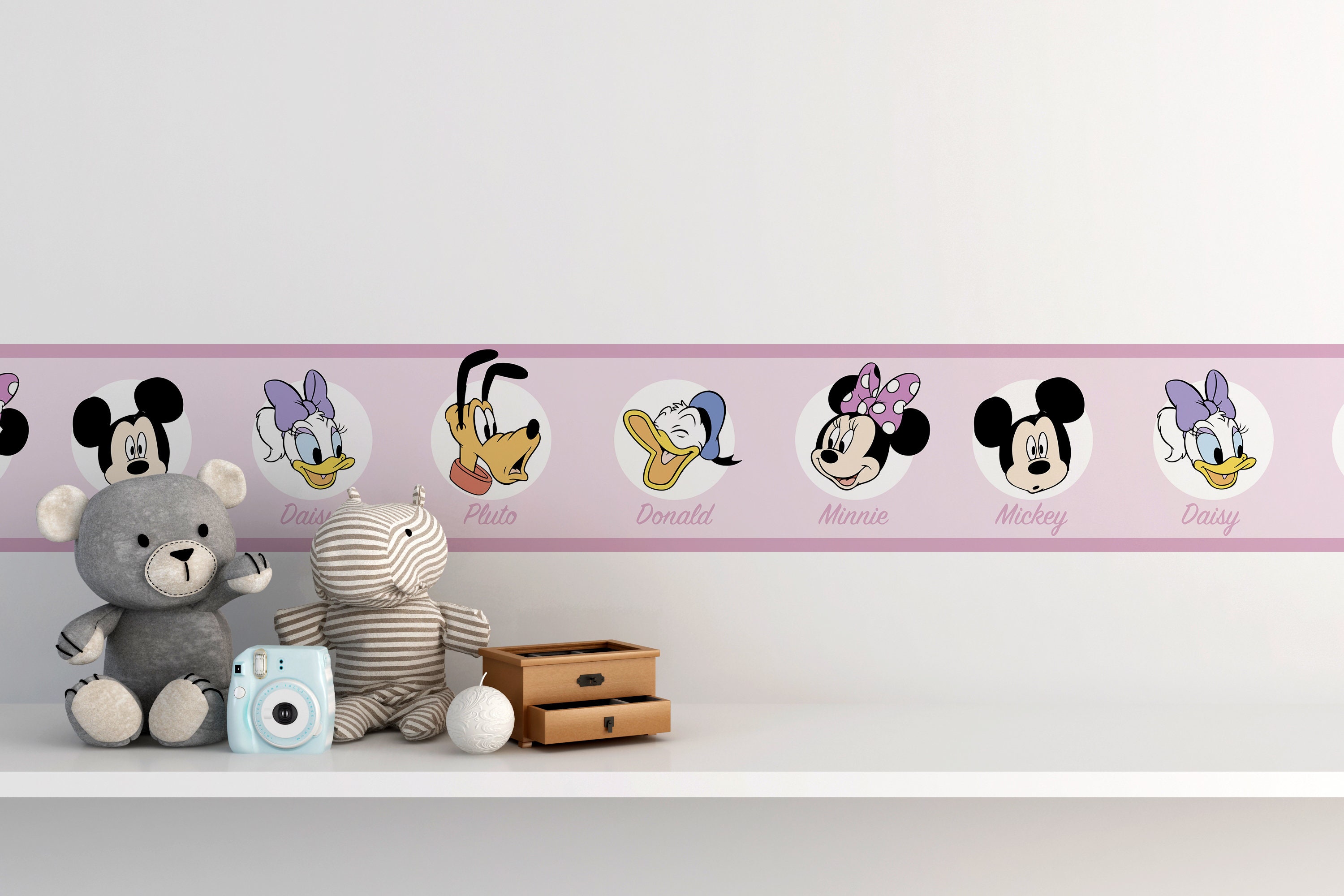 Pink Minnie Mouse Wallpaper Border