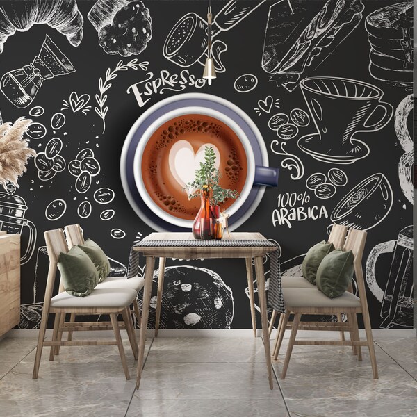 Restaurant Wallpaper - Etsy