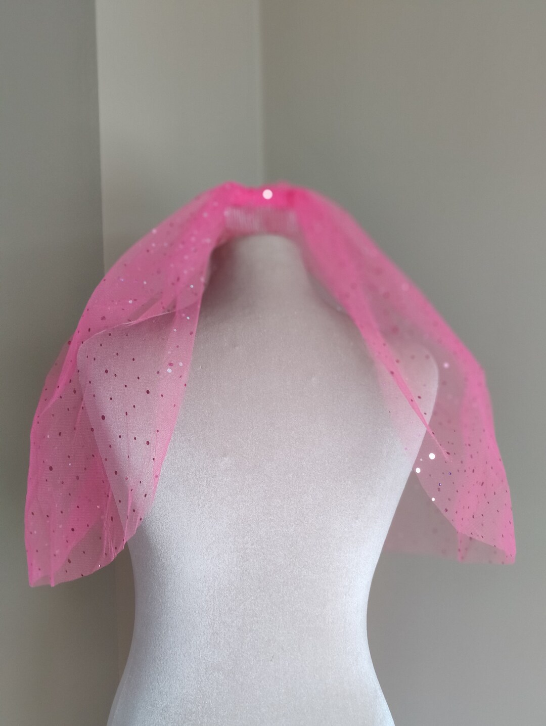 Handmade Pink Sequin Hen Party Veil - Etsy