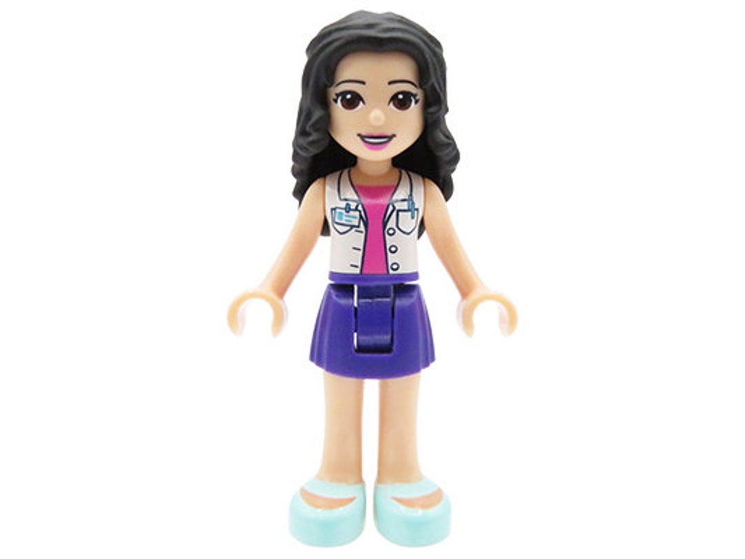 LEGO Friends Minifigure / Mini Doll Emma White Vest With - Etsy