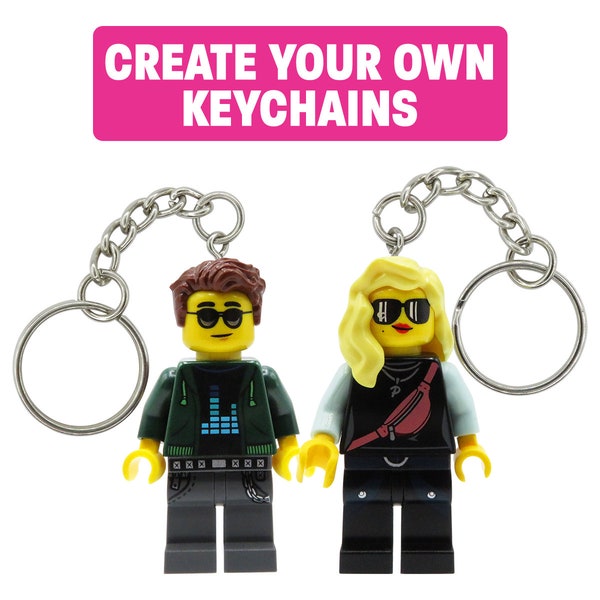 Couple Legos Keychain - Etsy