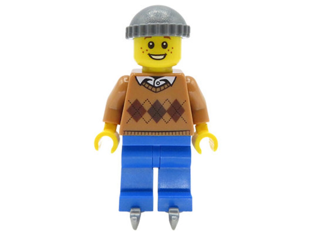 LEGO City Minifigure Boy / Kid on Ice Skates - Etsy