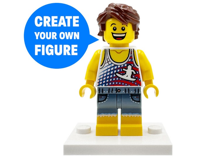 Naked Minifigures Custom Design Printed On Lgo Parts Skin Color Torso With Breasts Tits