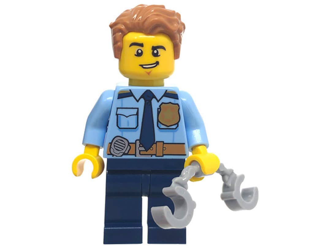 LEGO City Minifigure Policeman With Handcuffs - Etsy