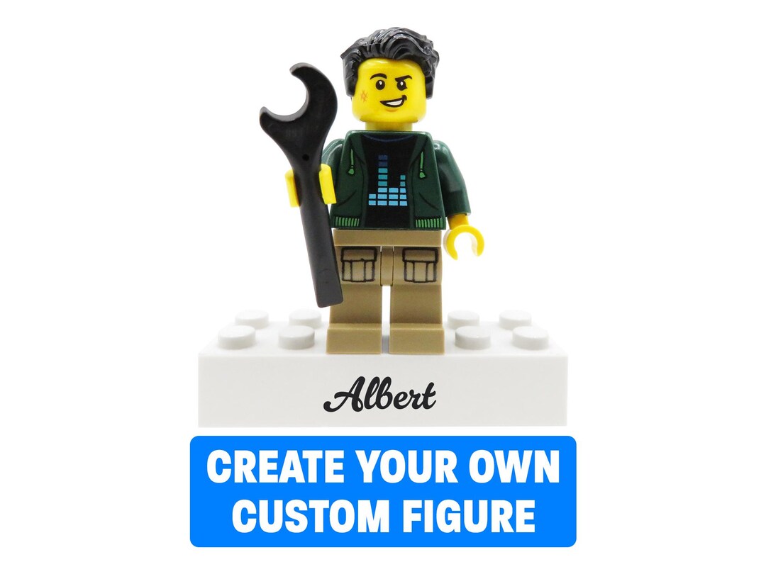 Handyman / Mechanic – Personalized LEGO® Figure – Custom Minifigure ...