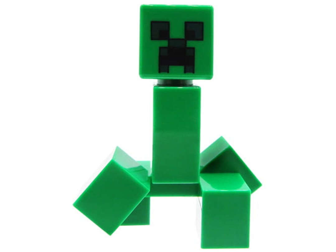 LEGO Minecraft Minifigure Creeper Green - Etsy