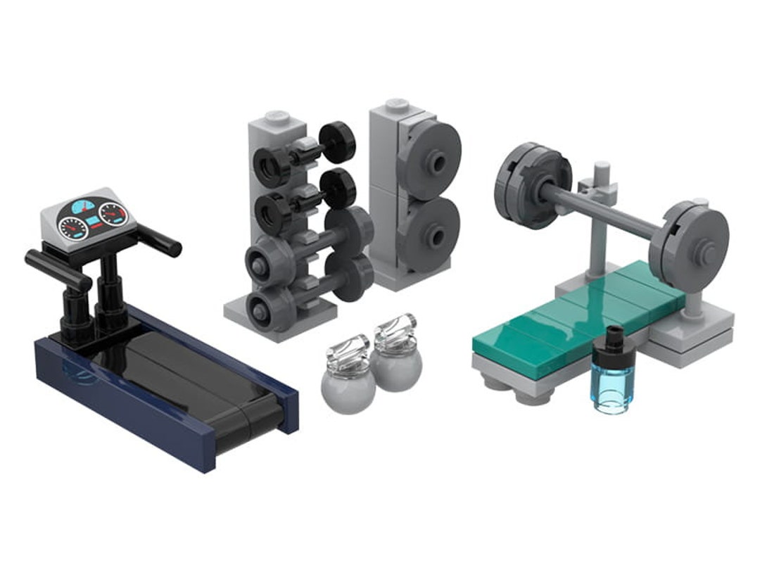 Minifigure Gym - Custom Set Made of LEGO Bricks - Great Gift for Him ...