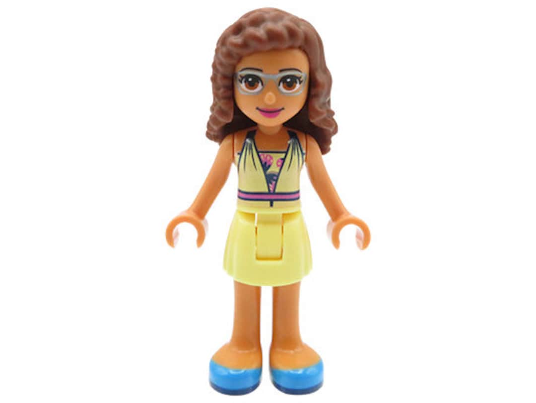 LEGO Friends Minifigure / Mini Doll Olivia Yellow Dress - Etsy
