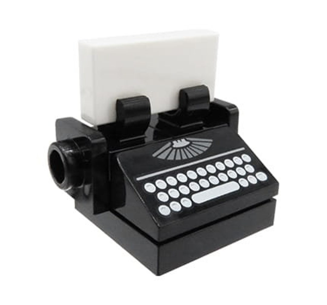 Minifigure Office Accessories: Typewriter With White Sheet 100% LEGO ...