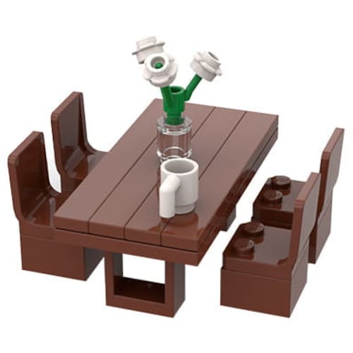 Minifigure Kitchen: Fridge With Food Custom Set Made of LEGO - Etsy