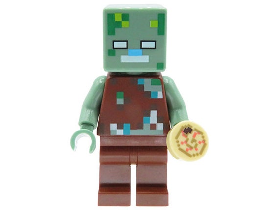 LEGO Minecraft Minifigure Drowned Zombie Ammonite - Etsy Canada