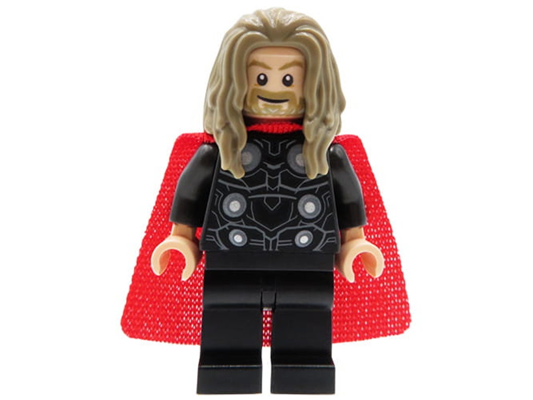 LEGO Marvel Super Heroes Minifigure Thor Cape Long Hair - Etsy
