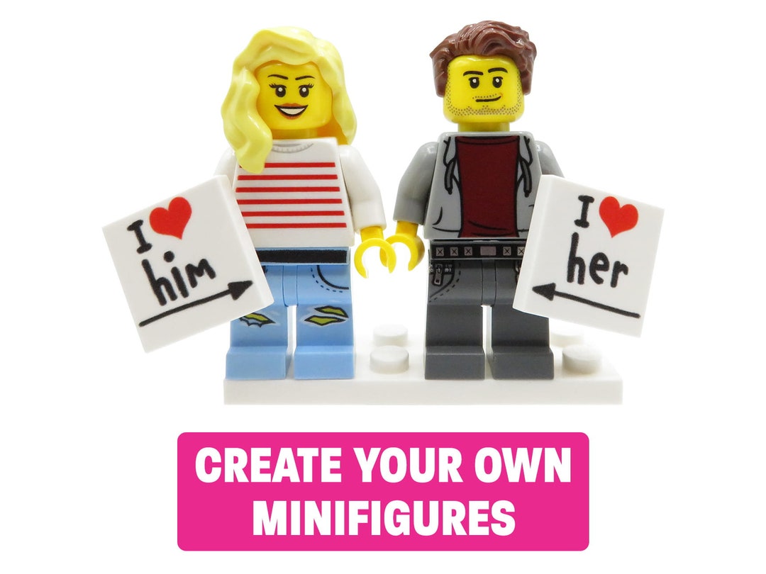 Couples in Love Personalized LEGO Figures / Create Your Own LEGO ...