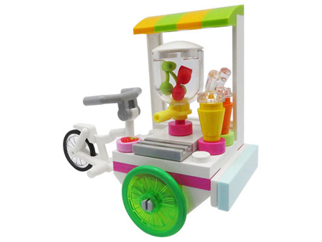 Minifigure Vehicles: LEGO Juice and Lemonade Cart / Bike / Bar on ...