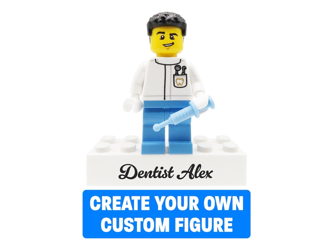 Personalized LEGO® Figure – Unique Custom Gift for Dentist for Birthday ...