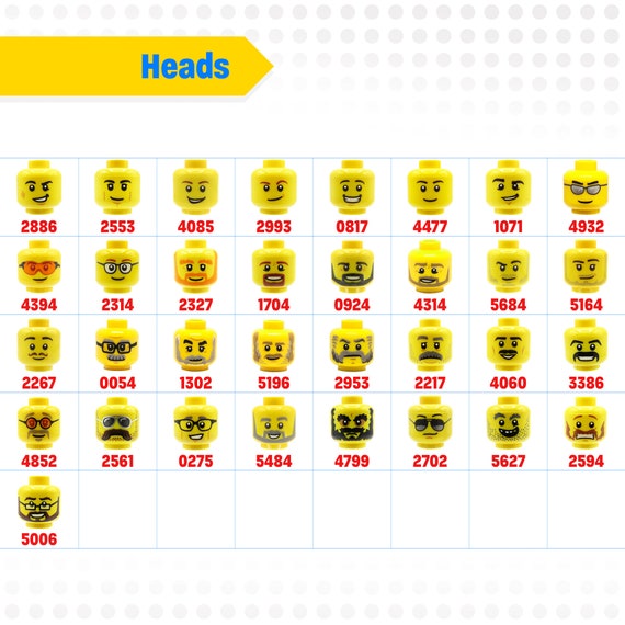 Lego Minifigure Head Template