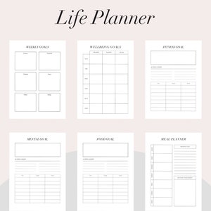 Life Planner Printable | Lifestyle Planner, Life Organiser, Schedule ...