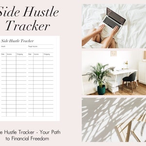 Side Hustle Tracker | Printable, Digital Download, Income and Expenses ...