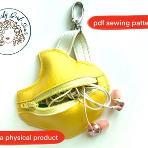 Earbud Pouch / Coin Purse Pdf Sewing Pattern L Downloadable / Printable ...