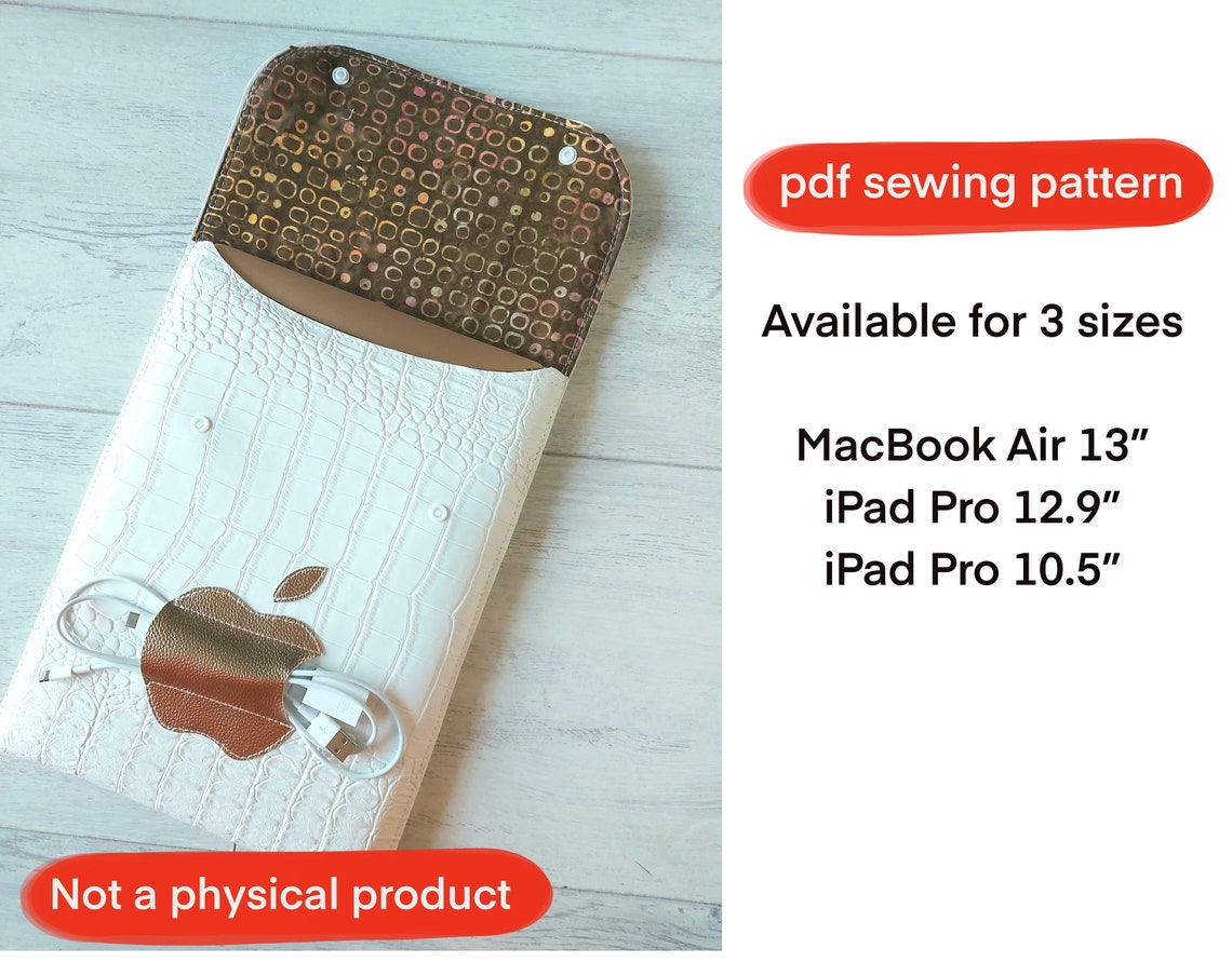 Laptop & Tablet Pdf Sewing Pattern L Downloadable / Printable Pattern ...